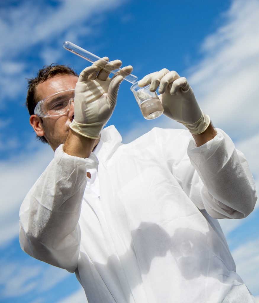 Taking Water Sample - CEGE Caribbean